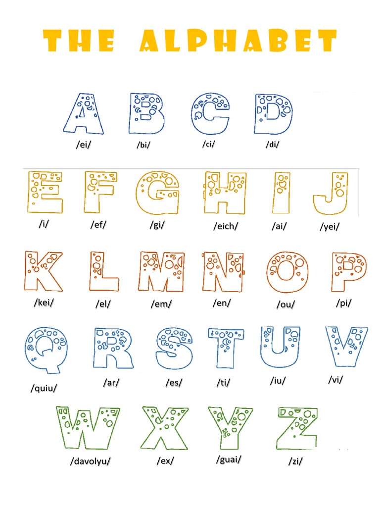 The Alphabet: /bi/ /ci/ /di | PDF
