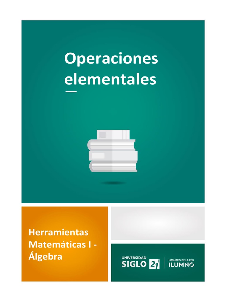 Operaciones Elementales PDF | PDF | Matriz (Matemáticas) | Álgebra lineal