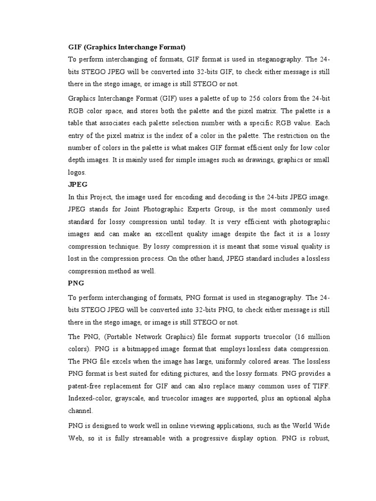 GIF (Graphics Interchange Format) | PDF | Data Compression ...
