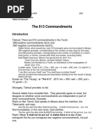 613 Commandments - The Prohibition Commandments | PDF | Mitzvah | Idolatry