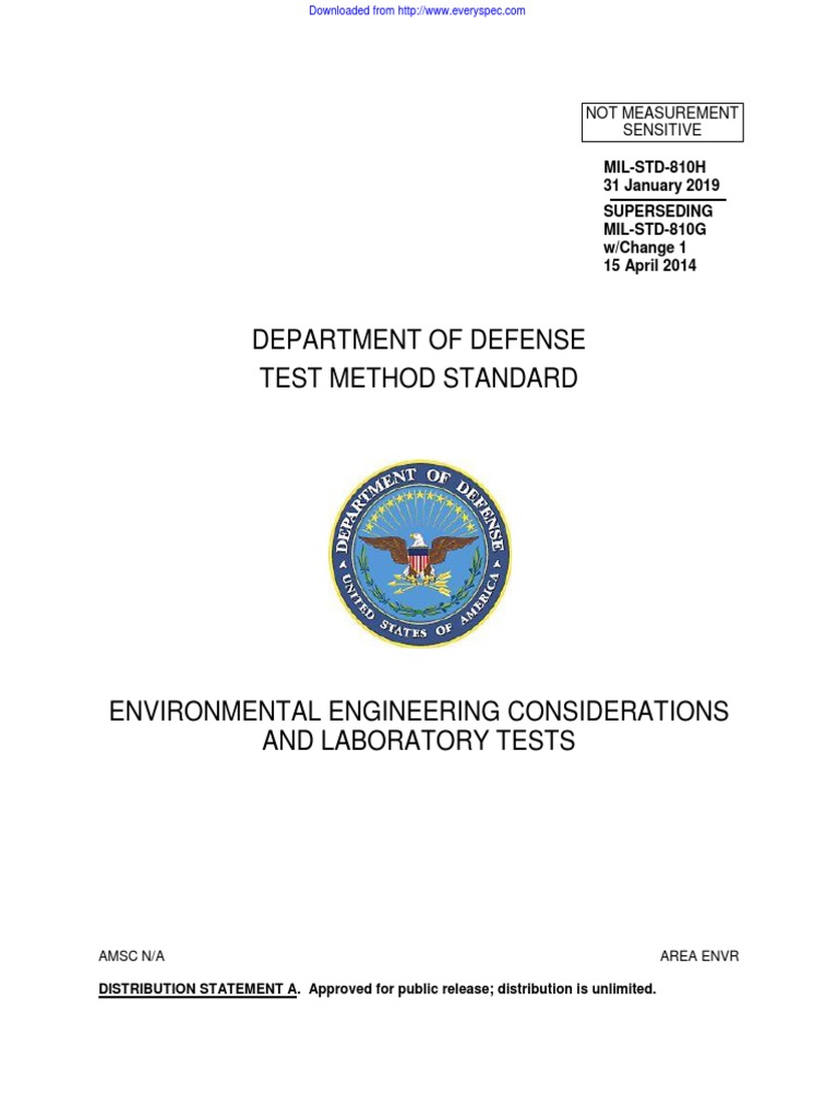 MIL-STD-810H.pdf | Engineering | Technology & Engineering