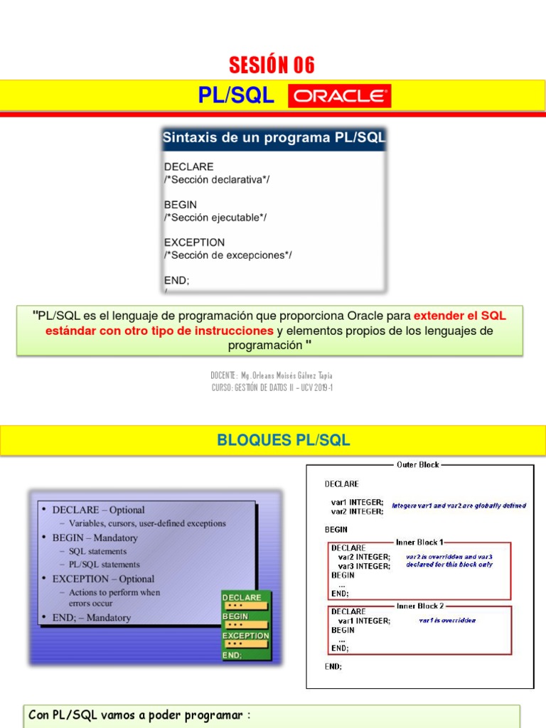 Introducción a PL/SQL y Ejercicios Prácticos | PDF | Pl / Sql | SQL