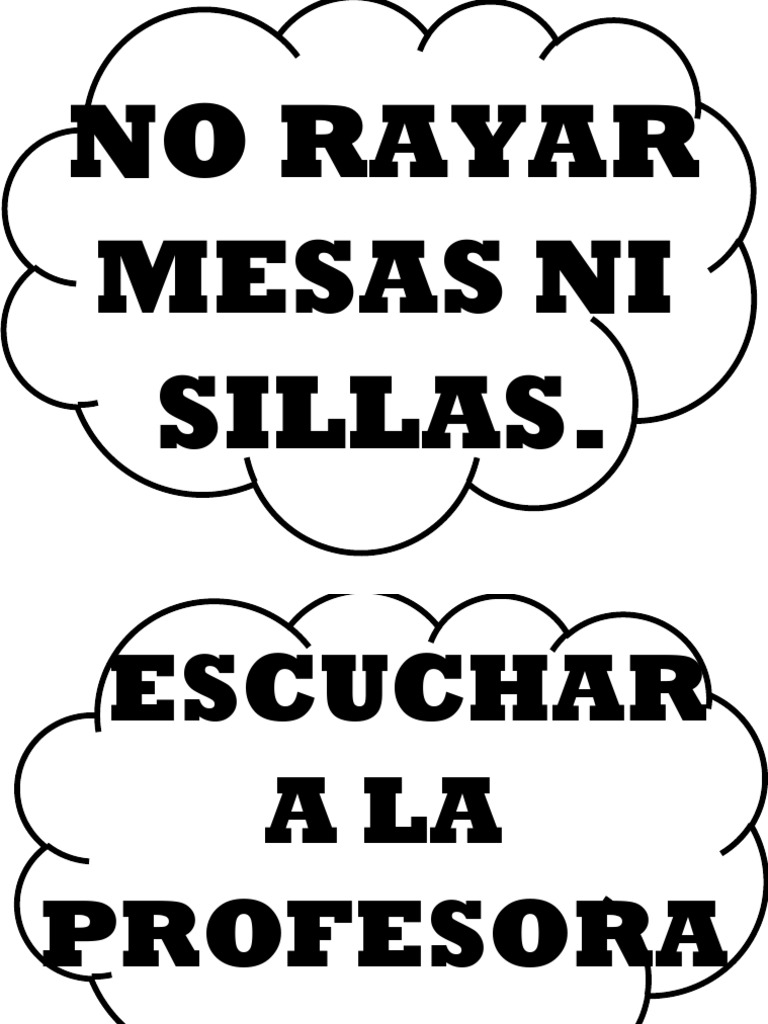 No Rayar Mesas Ni Sillas | PDF