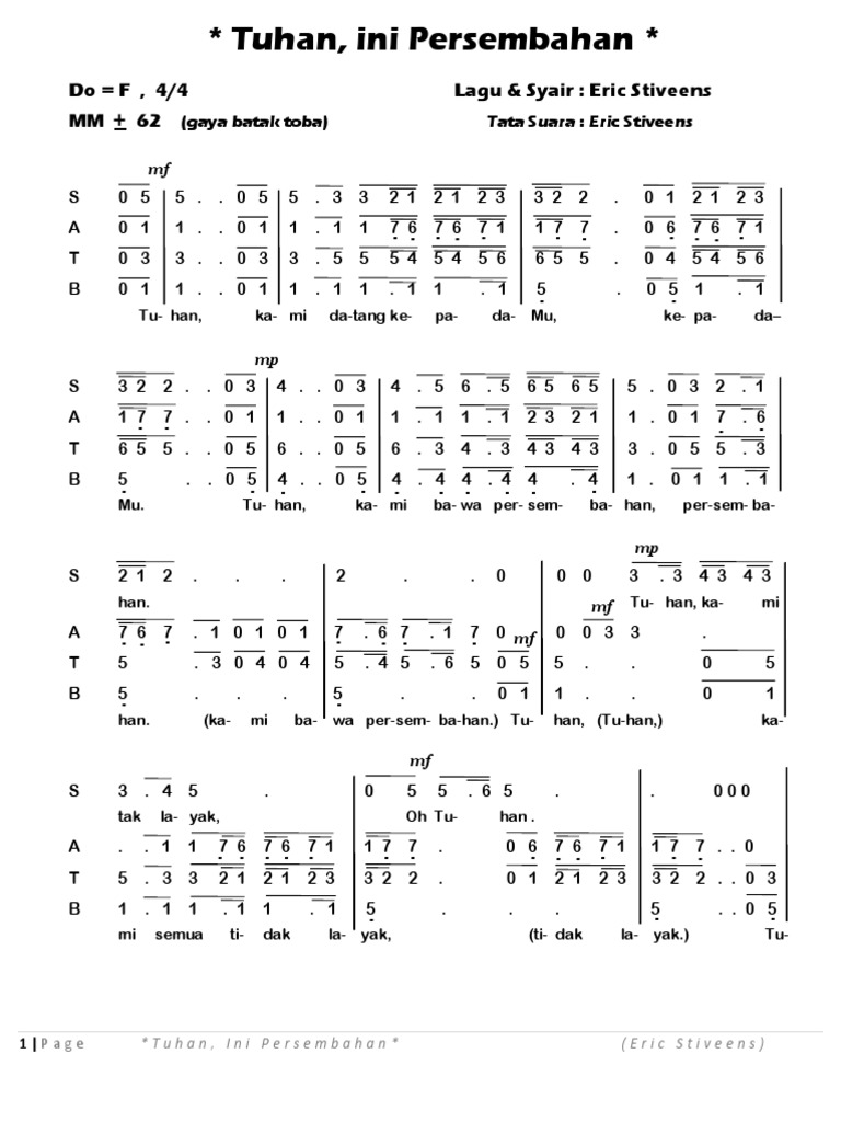 Lagu Persembahan | PDF