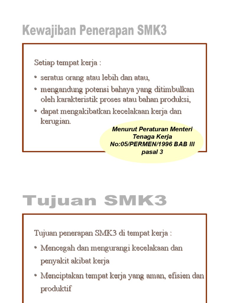 Modul AK3 Pengenalan SMK3 Slide 6 20 | PDF