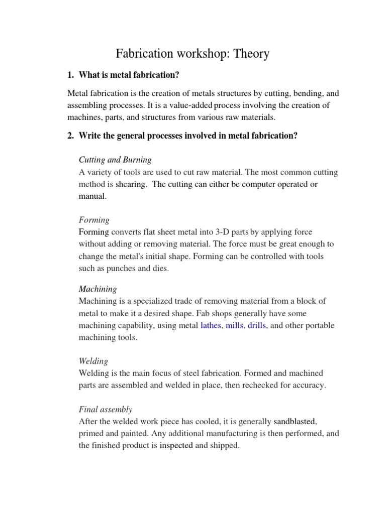 Fabrication Workshop-2076 (Grade9) | PDF | Metal Fabrication | Welding