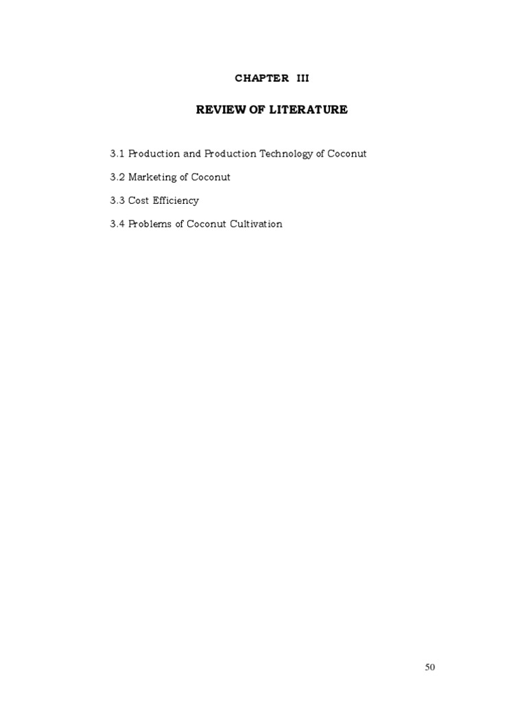 09 - Chapter 3 | PDF | Coconut | Agriculture