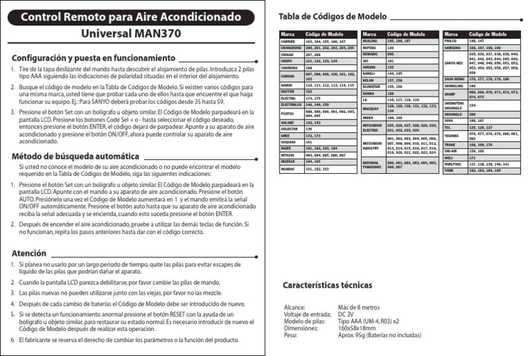 Man370 Manual | PDF | Tecnología de pantalla | Electrónica de consumo