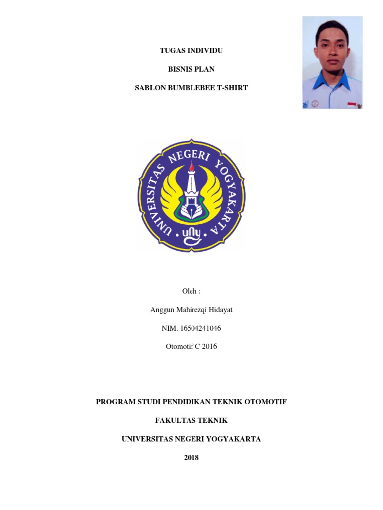 Bisnis Plan Kaos Sablon | PDF