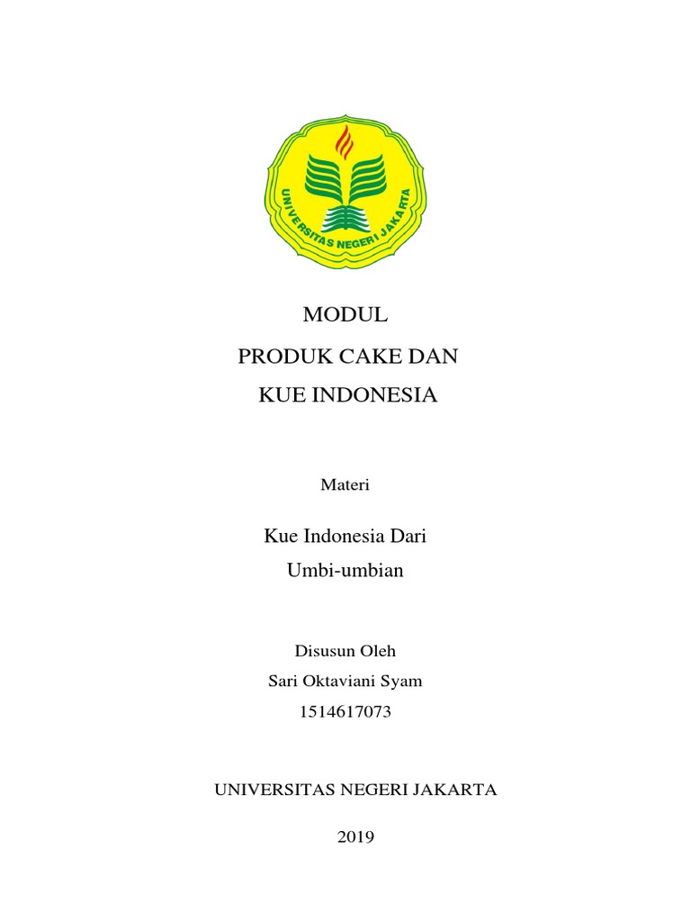 Modul Kue Indonesia Fix | PDF