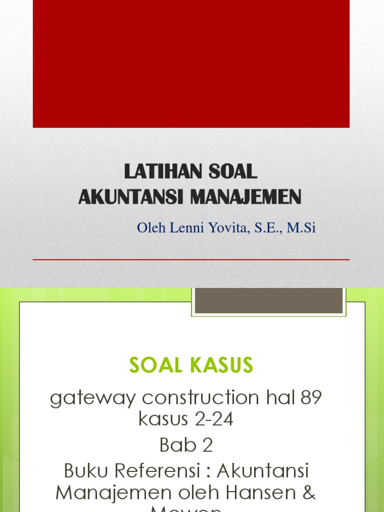 Latihan Soal Akmen | PDF