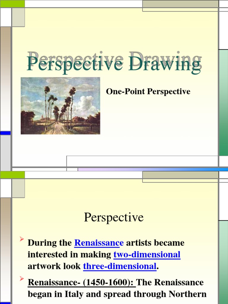 Perspective Drawing | PDF | Perspective (Graphical) | Space