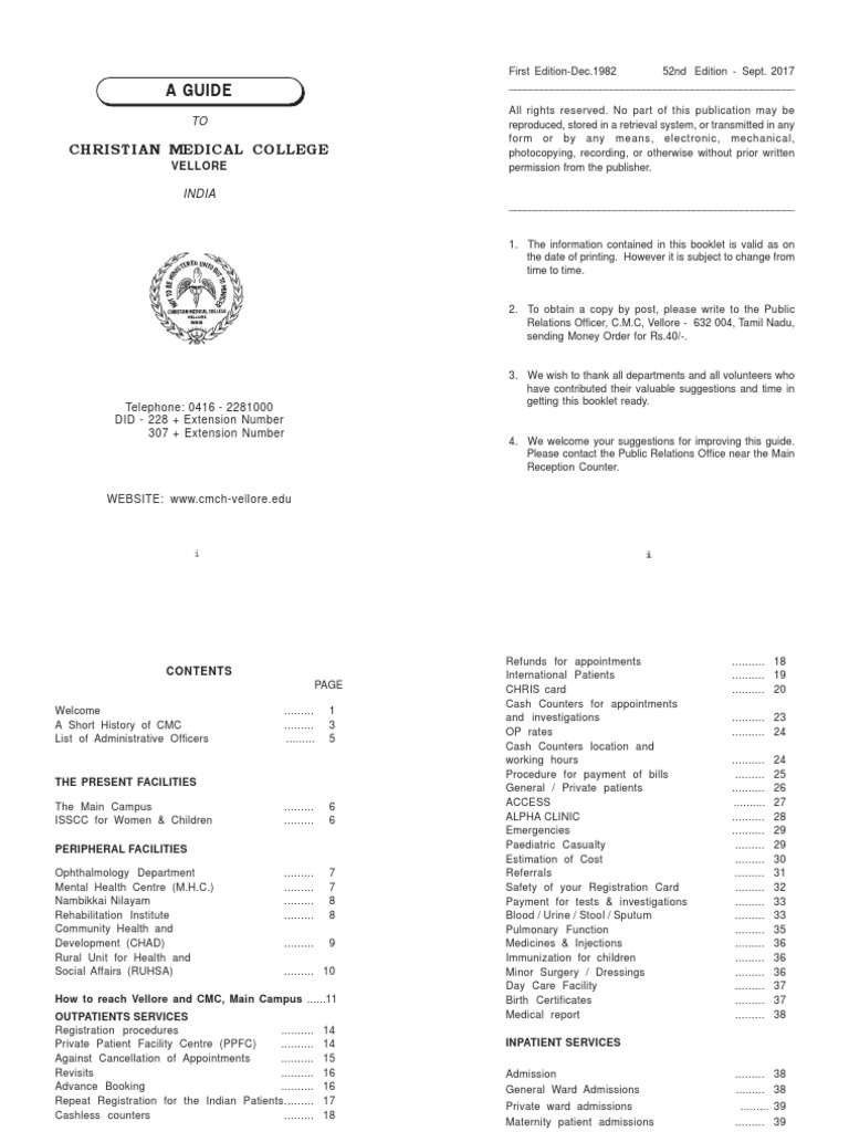 CMC Guide PDF | PDF | Patient | Physical Medicine And Rehabilitation