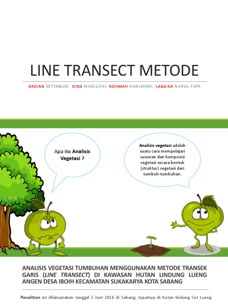 Line Transect Metode Kelompok 1 | PDF | Sains & Matematika