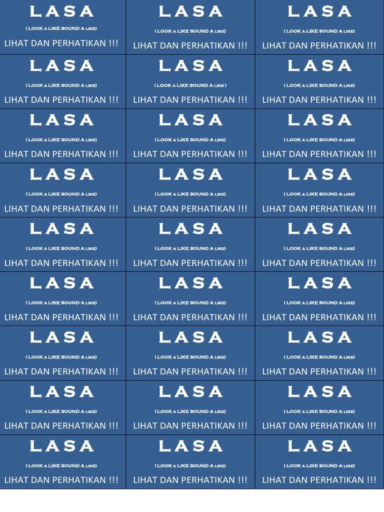 Label Lasa | PDF