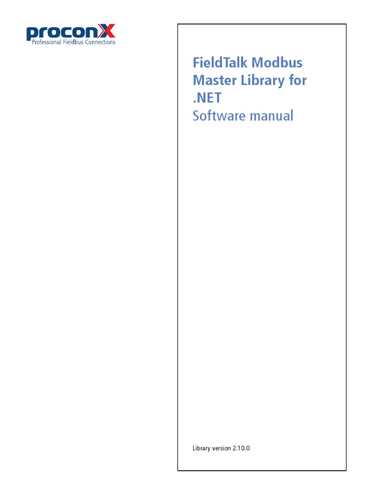 FieldTalk Modbus Master PDF | PDF | Internet Protocol Suite | Integer (Computer Science)