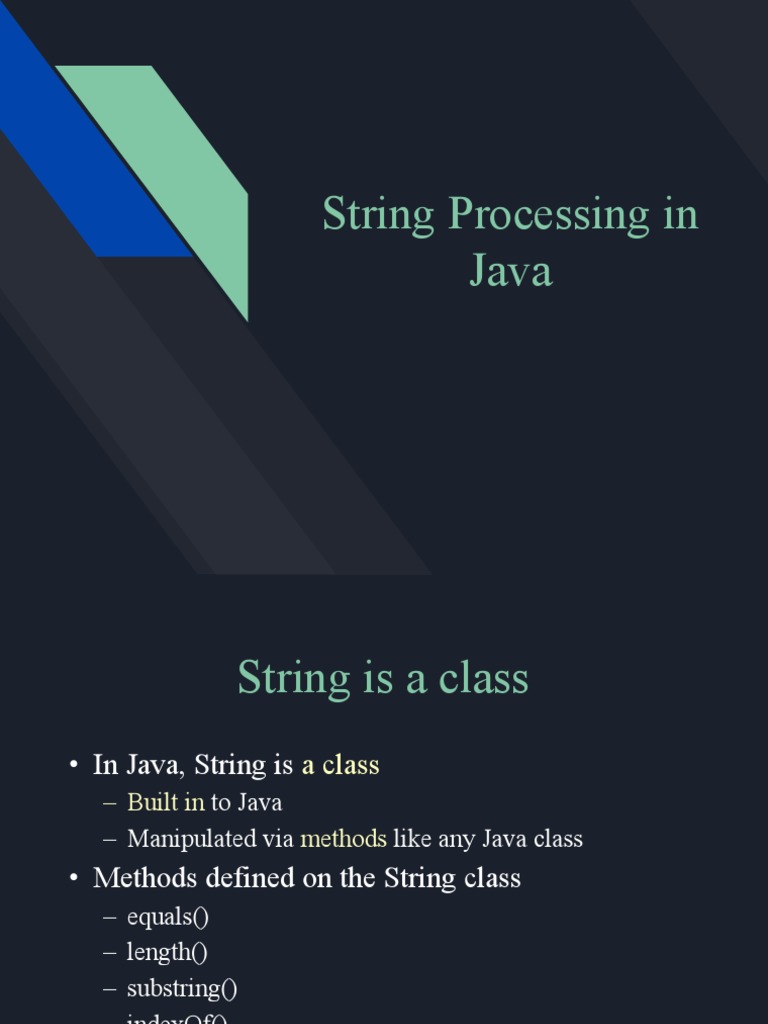 String Processing | PDF | String (Computer Science) | Method (Computer ...