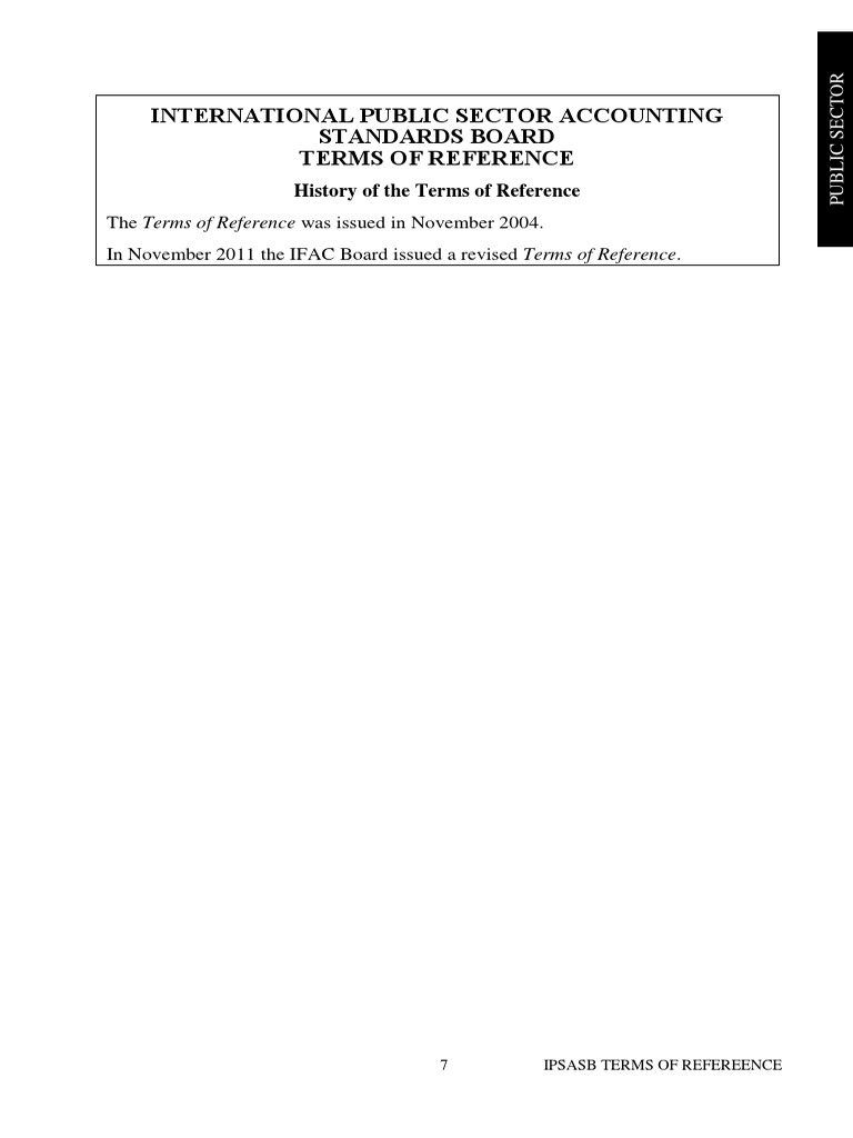 International Public Sector Accounting Standards Board Terms of ...