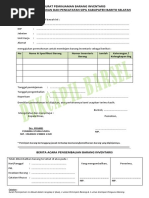 Contoh Form Peminjaman Barang Inventaris Kantor 02 | PDF
