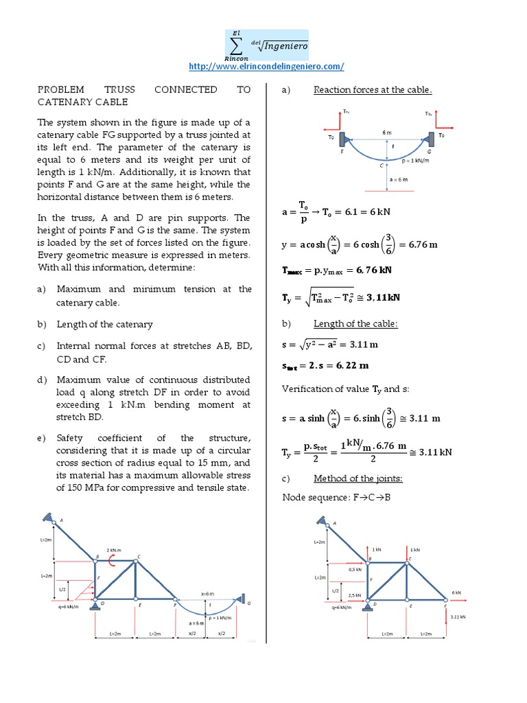 Truss and Cable | Download Free PDF | Truss | Mechanical Engineering
