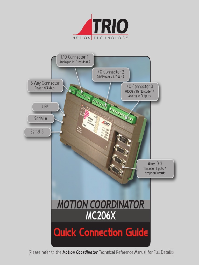 Motion Coordinator: Quick Connection Guide | PDF | Amplifier ...