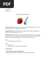 Dna Extraction Lab Report | PDF | Experiment | Dna