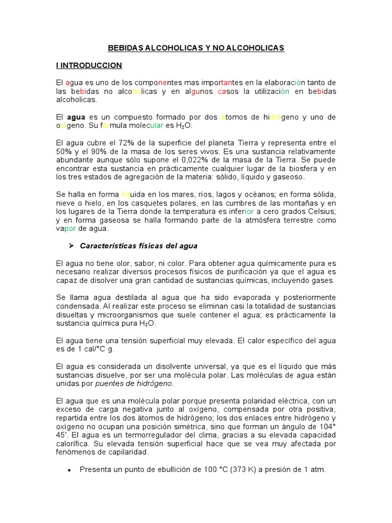 Bebidas Pdf Cerveza Vino