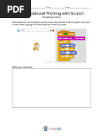 Grade 2 Scratch Jr Quiz Worksheet | PDF