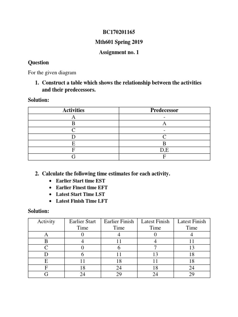 MTH601 Examples | PDF | Computer Programming | Operations Research