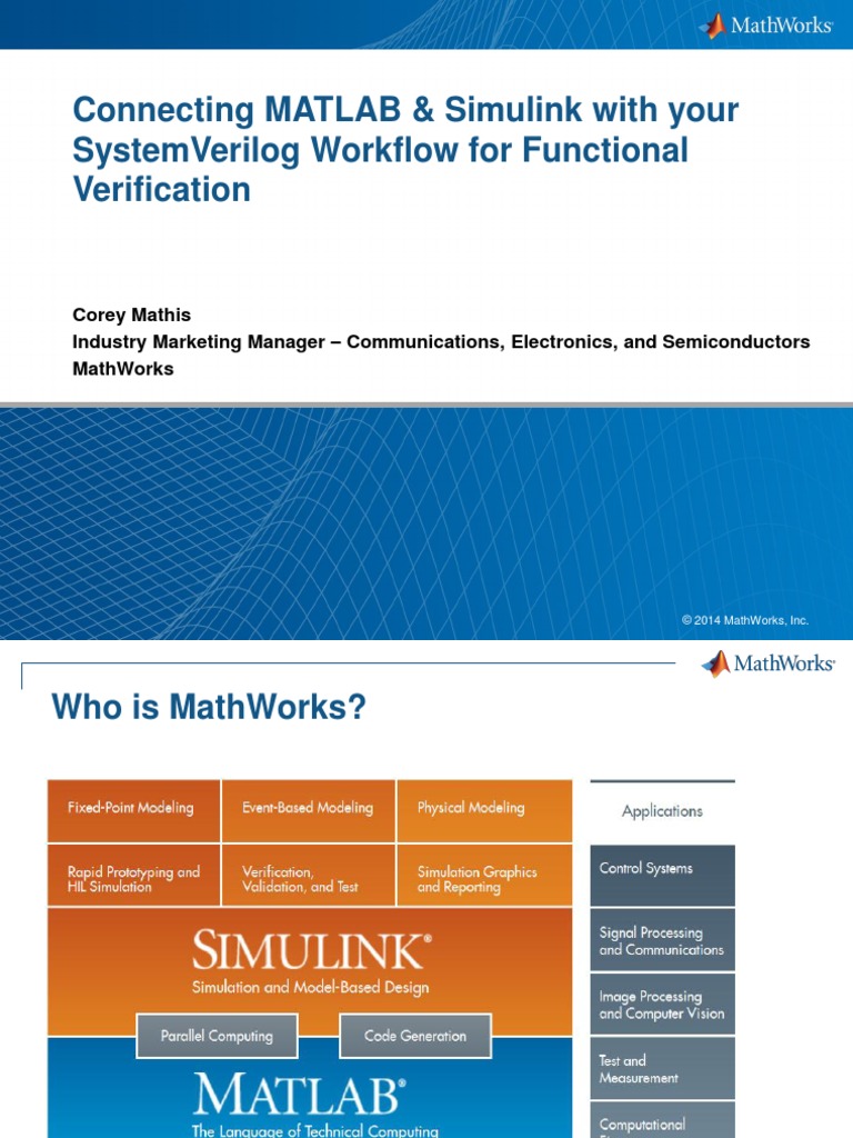 Connecting MATLAB and Simulink To SystemVerilog | PDF | Hardware Description Language ...