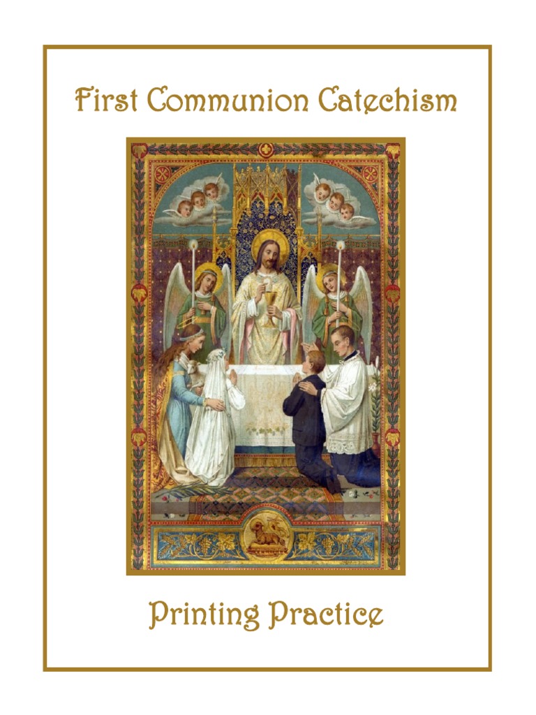 First Communion Catechism PDF | PDF | Eucharist | Baptism
