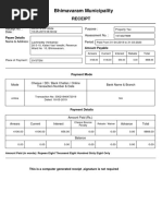 National Pension Scheme (NPS) Receipt | PDF