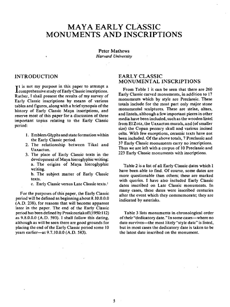Mathews - 1985 - Maya Early Classic Monuments and Inscriptions ...