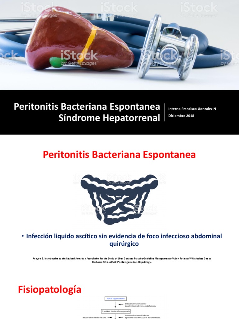 Peritonitis Bacteriana Espontanea Síndrome Hepatorrenal: Interno ...
