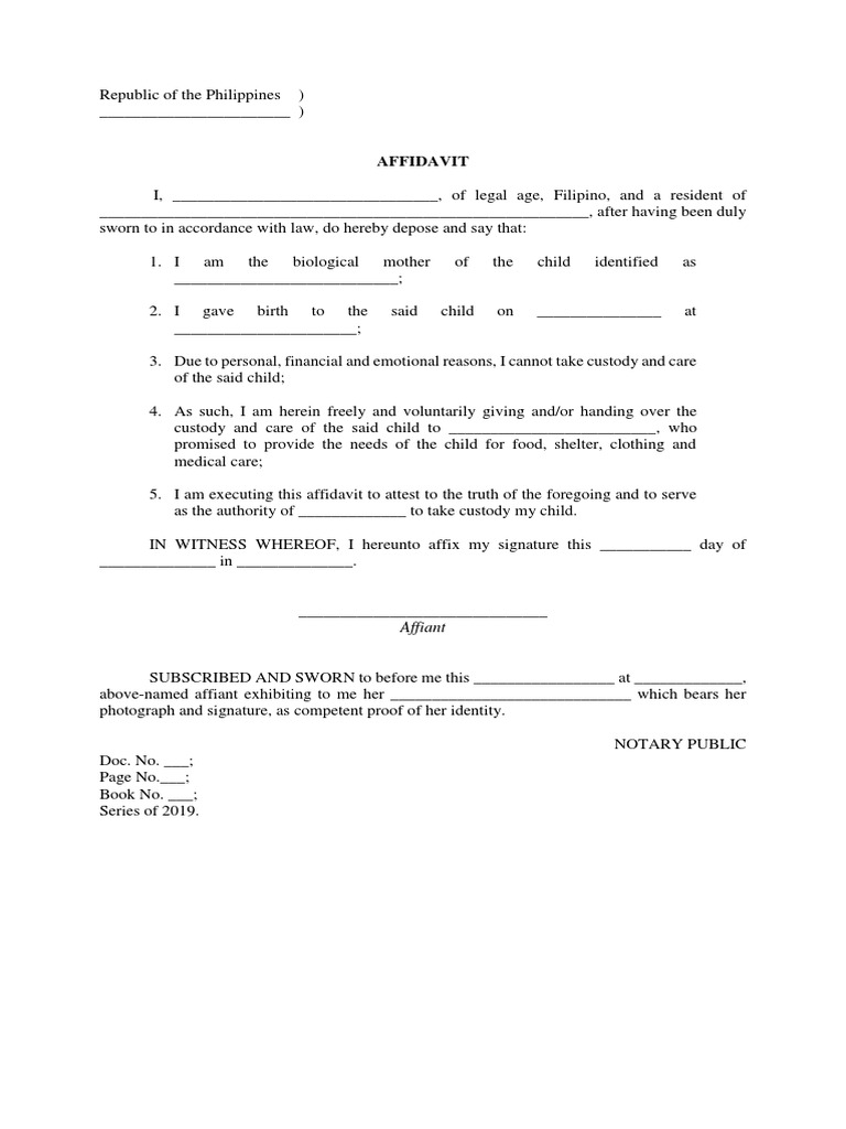 Affidavit: Affiant | PDF
