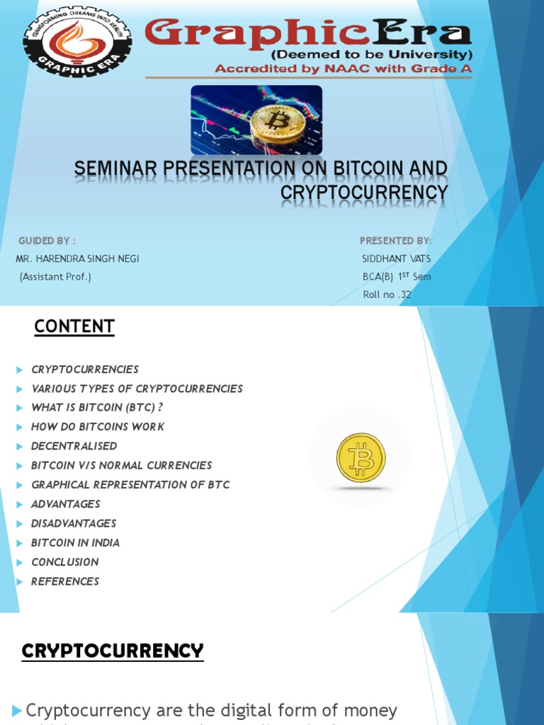 Bitcoin and Cryptocurrency Seminar Overview | PDF | Cryptocurrency ...