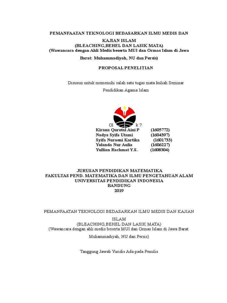 Rancangan Proposal Kumulatif Rev 5 | PDF | Sains & Matematika
