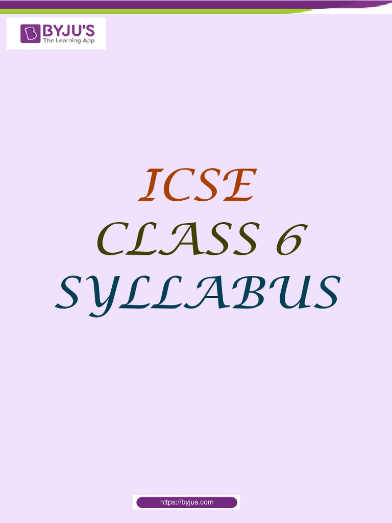 ICSE Board Class 6 Syllabus PDF | PDF | Reading Comprehension | Pronoun