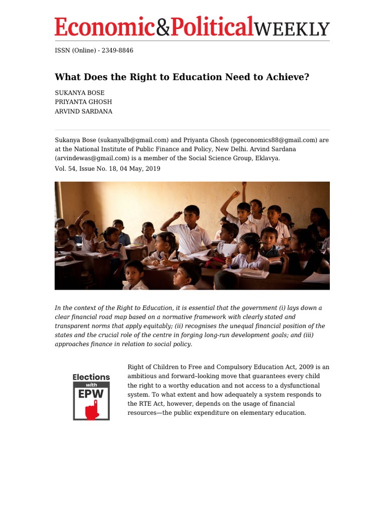 What Does The Right To Education Need To Achieve - PDF | PDF | Gross ...
