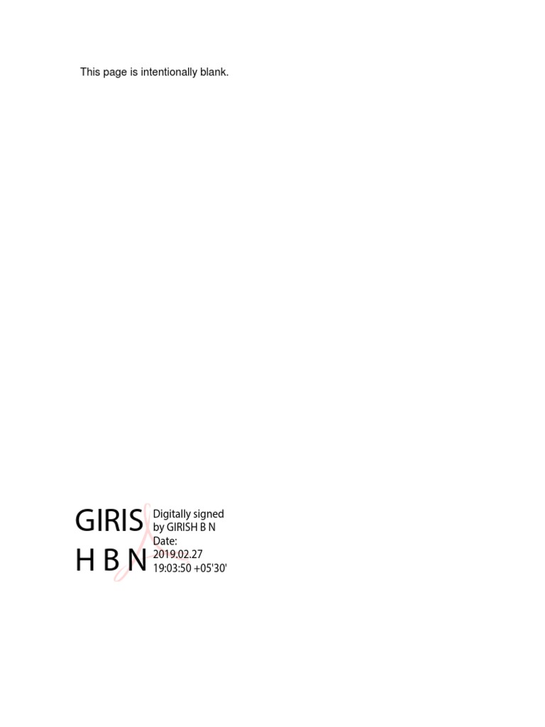 Intentionally Blank Page Document | PDF