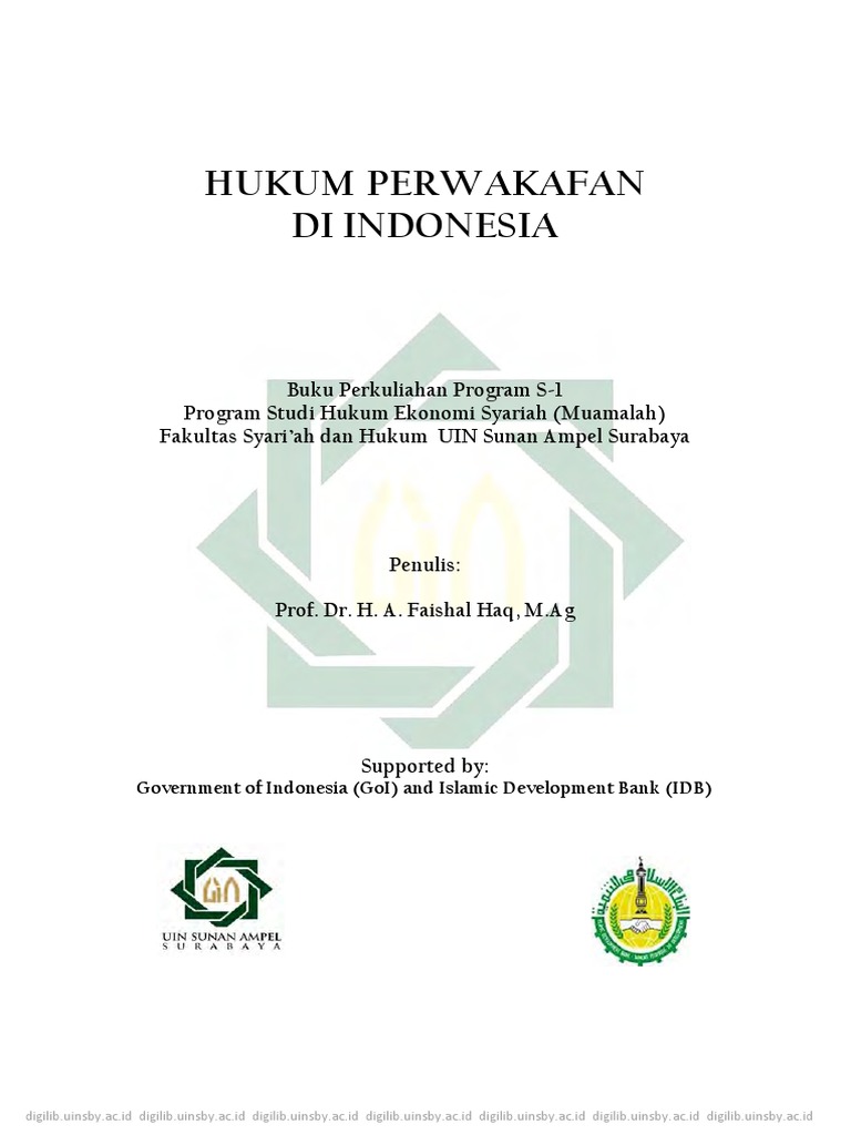 Hukum Perwakafan Di Indonesia PDF | PDF