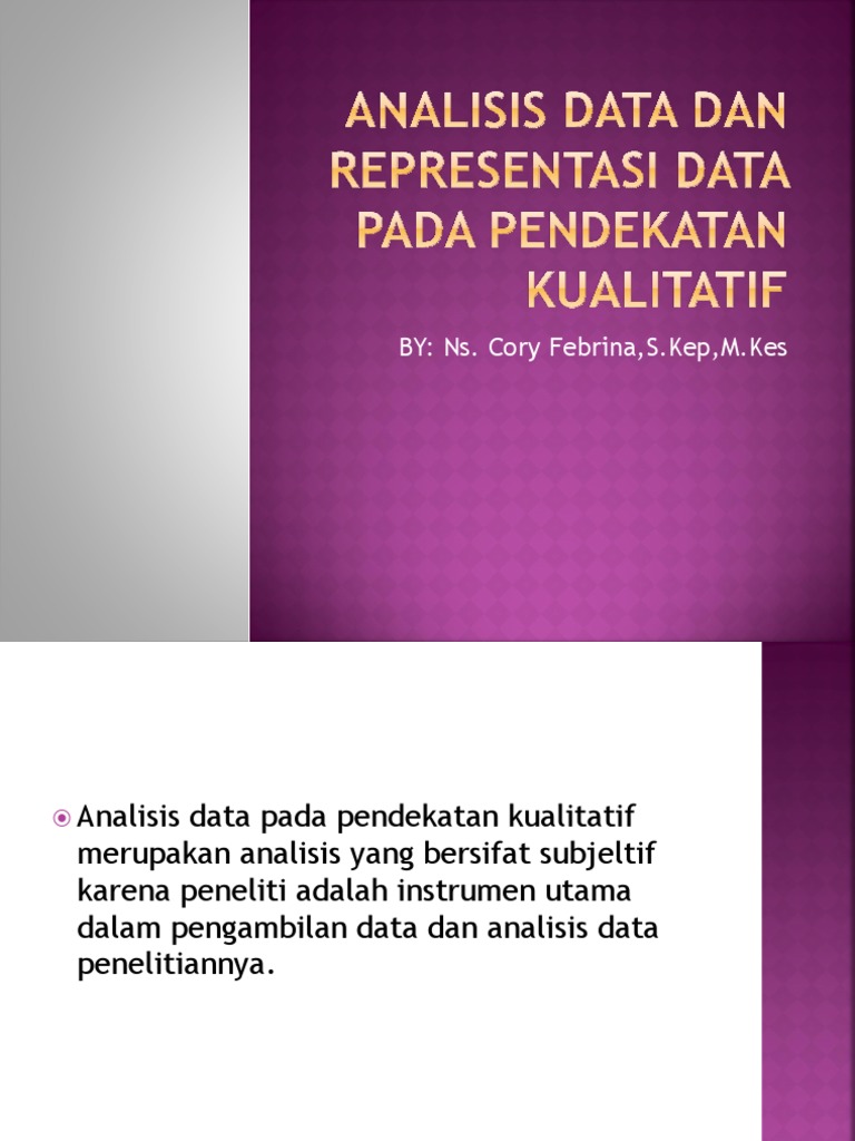 Analisis Data Dan Representasi Data Pada Pendekatan Kualitatif | PDF | Seni