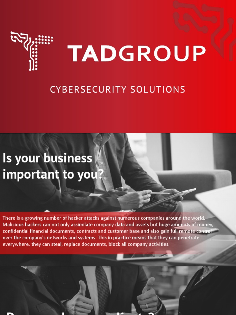TAD GROUP Presentation en | PDF | Computer Security | Security