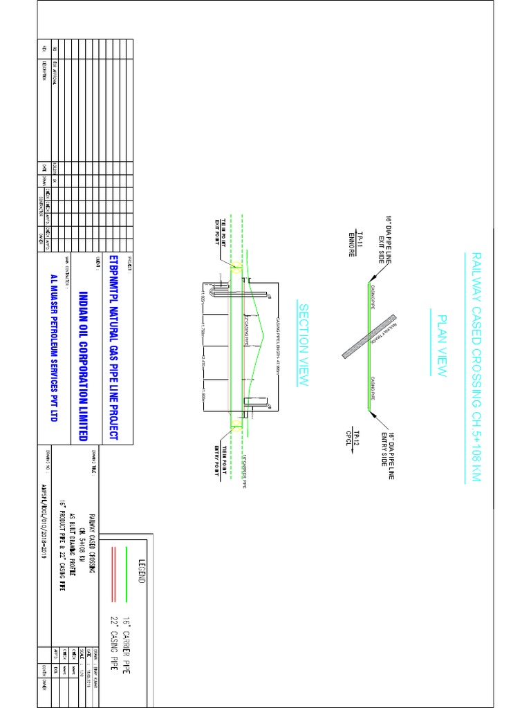 Railway Cased Crossing | PDF | Pipeline Transport | Fossil Fuels