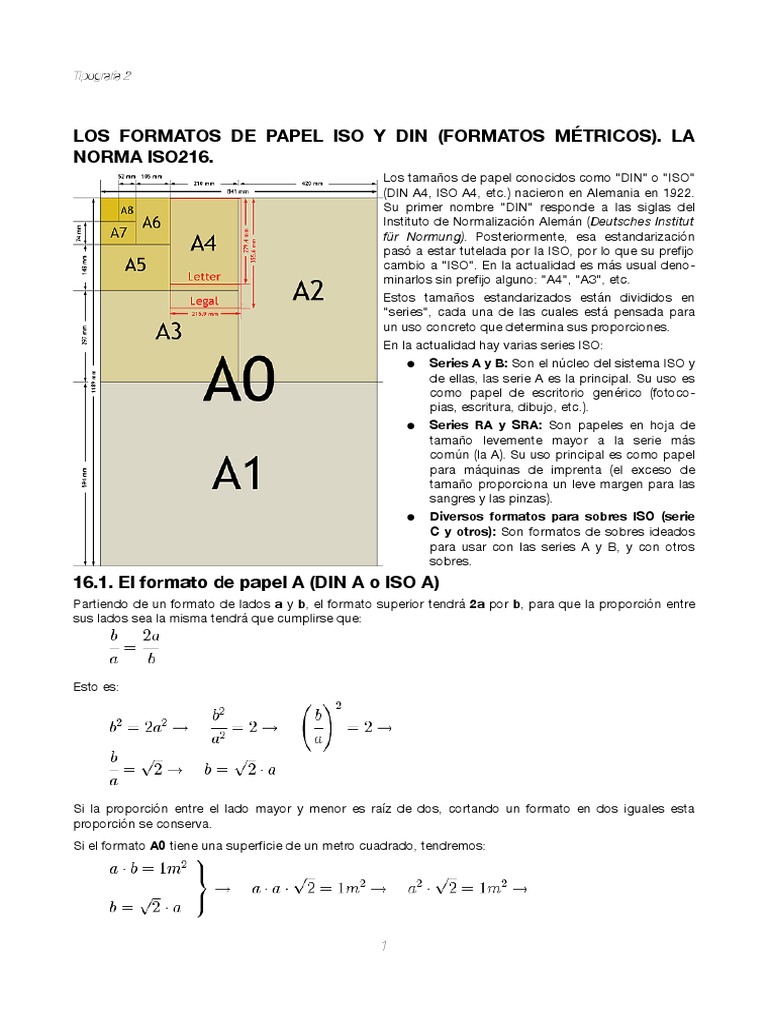 Formatos ISO: Reticulas | PDF | Impresión | Materiales de impresión