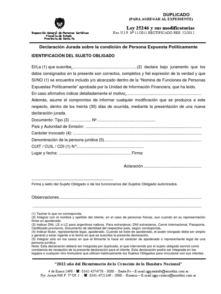 Formulario PEP | PDF | Servicio Civil | Oficial general