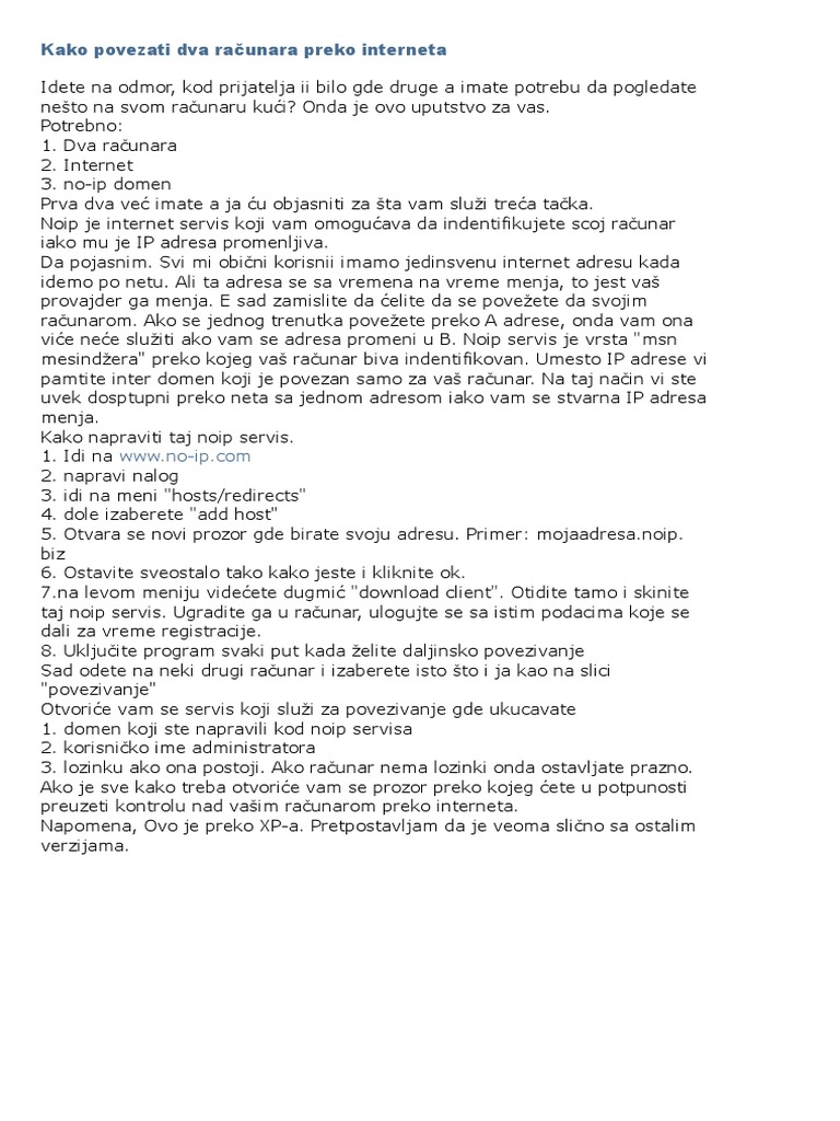 NO IP Servis PDF | PDF