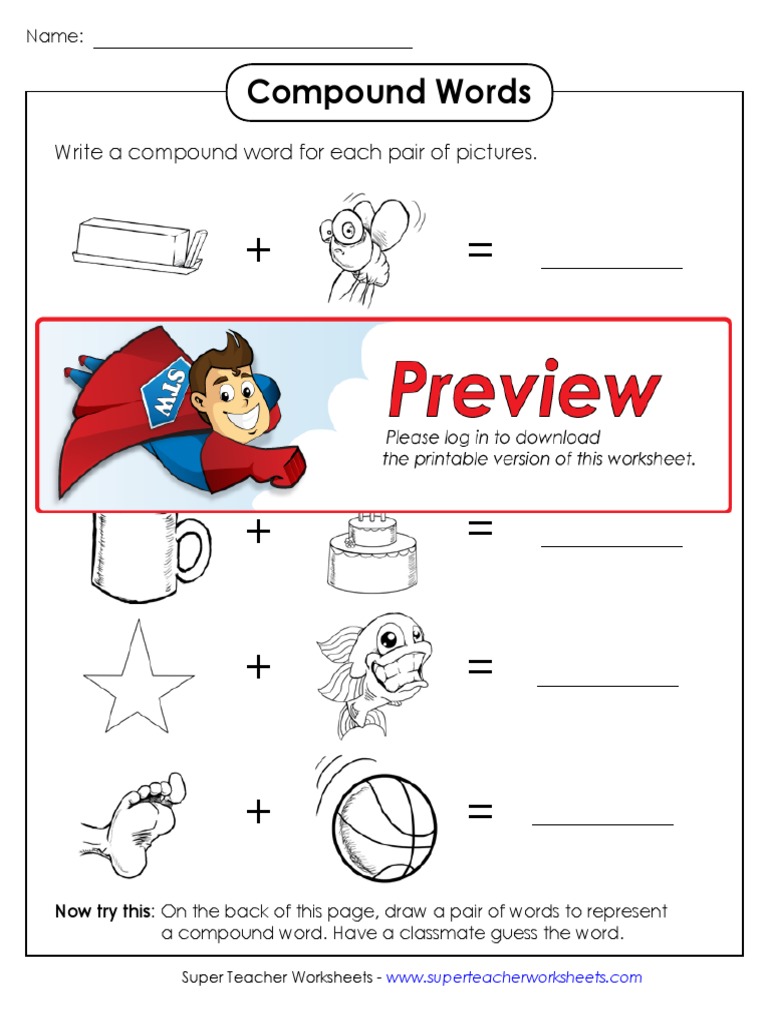 Compound Word Activities for Kids | PDF | Semantic Units | Lexicology