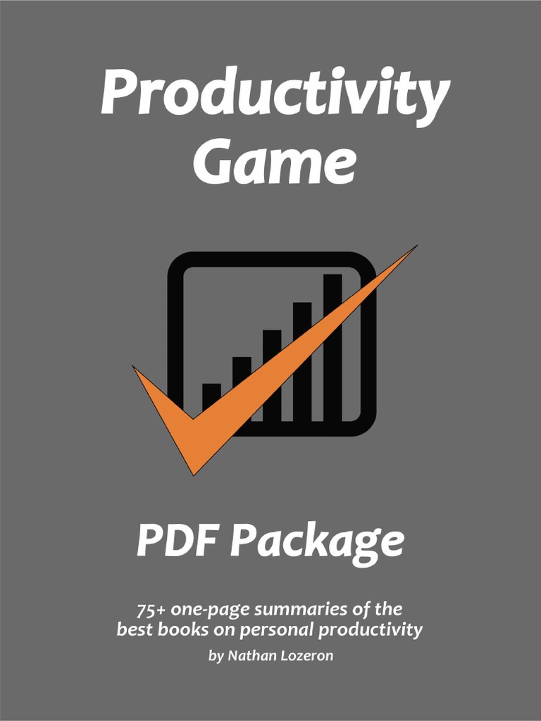 SAMPLE Productivity Game PDF Package | PDF | Mindset | Brain