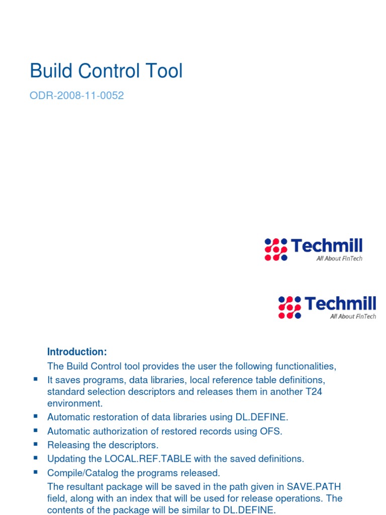 Build Control Tool | PDF | Library (Computing) | Computer Engineering